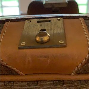 Gucci | Bags | Vintage Gucci Suitcase Gold Plated Hardware | Poshmark